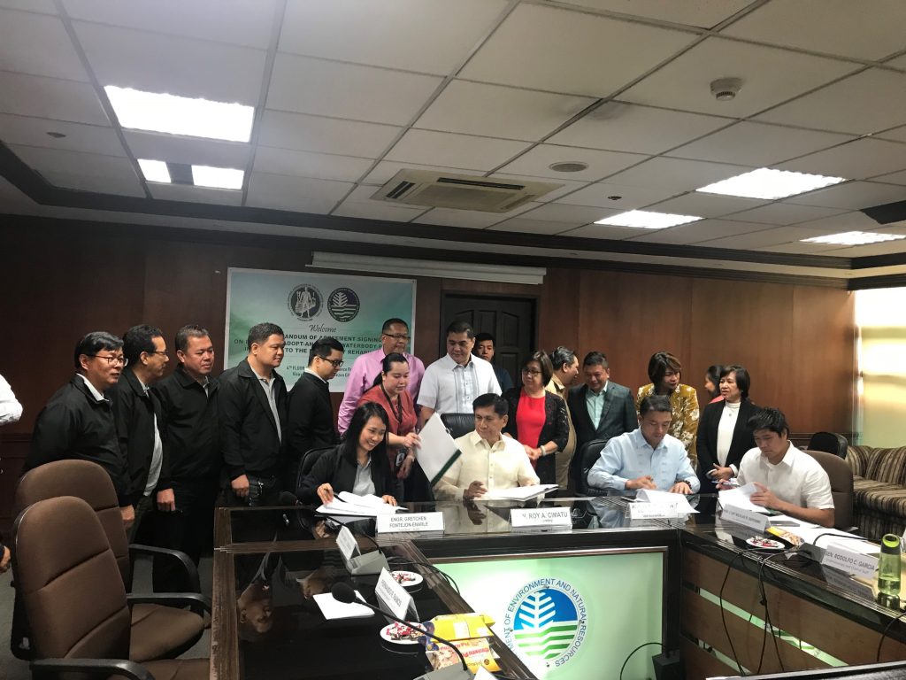 PCAPI signs Adopt an Estero / Waterbody partnership with DENR - PCAPI