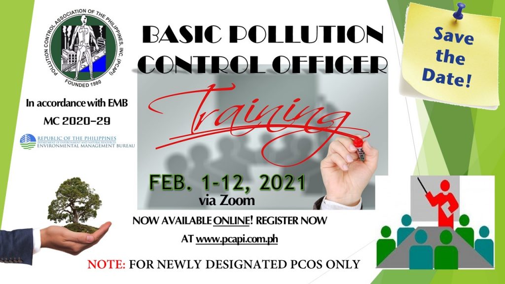 40 HOURS BASIC POLLUTION CONTROL OFFICERS ONLINE TRAINING COURSE - PCAPI
