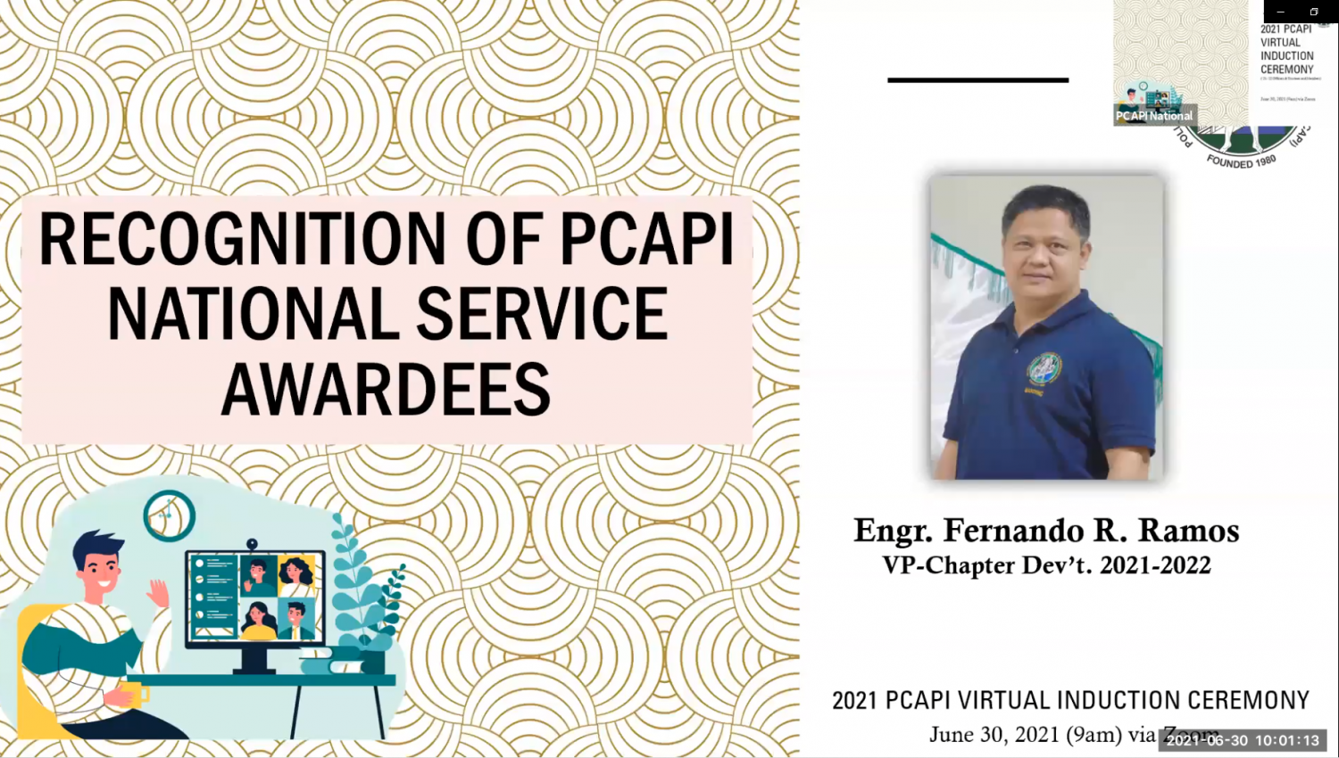 2021 PCAPI Virtual Induction Ceremony - PCAPI