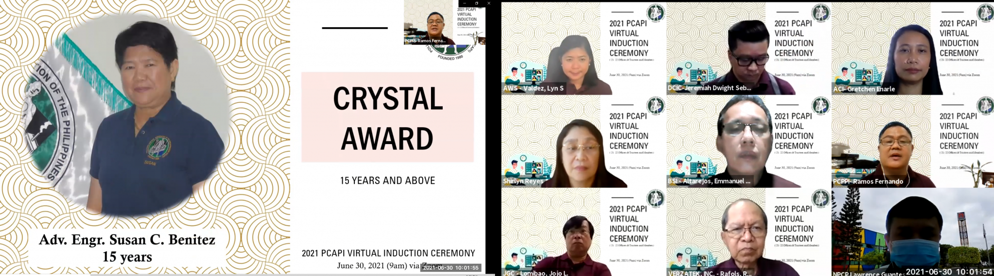 2021 PCAPI Virtual Induction Ceremony - PCAPI