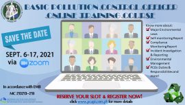 40 HOURS BASIC POLLUTION CONTROL OFFICERS ONLINE TRAINING COURSE – PCAPI