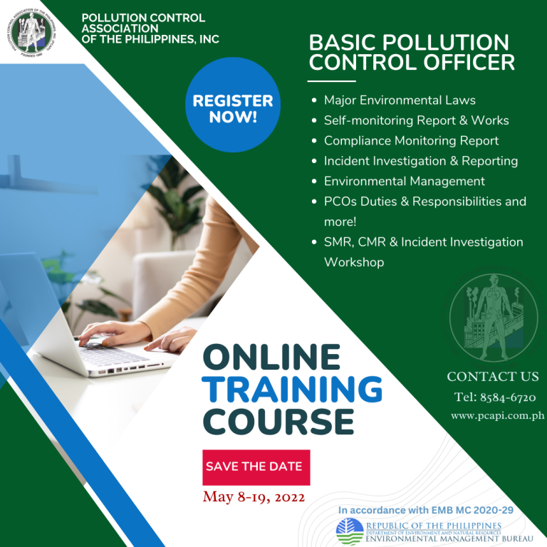 40 HOURS BASIC POLLUTION CONTROL OFFICERS ONLINE TRAINING COURSE (MAY ...
