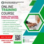 40 HOURS BASIC POLLUTION CONTROL OFFICERS ONLINE TRAINING COURSE (JUNE ...