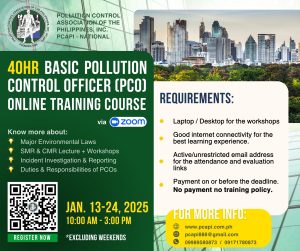 40 HOURS BASIC POLLUTION CONTROL OFFICERS ONLINE TRAINING COURSE ...
