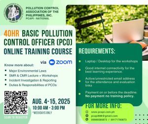 40 HOURS BASIC POLLUTION CONTROL OFFICERS ONLINE TRAINING COURSE ...
